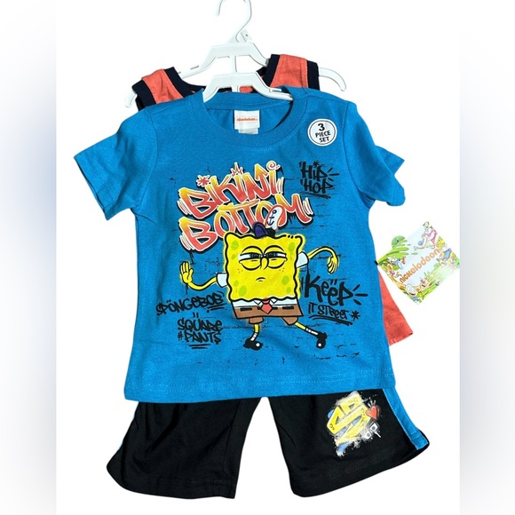 Nickelodeon | Matching Sets | Nickelodeon Blue Spongebob Tee Orange ...